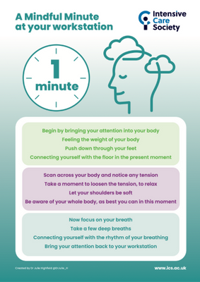Intensive Care Society | A mindful minute