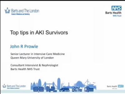 Intensive Care Society | Improving AKI outcomes in critical care: Top ...